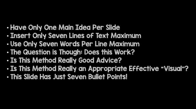 Don't Kill Your Audience with Bulletpoints - REBEL EM - Emergency ...