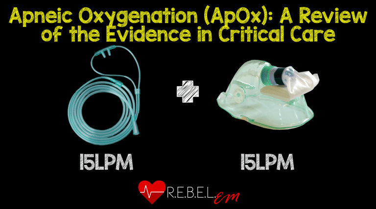 Apneic Oxygenation (ApOx): A Review of the Evidence in Critical Care ...
