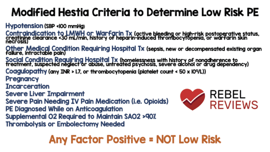 Modified Hestia Criteria - REBEL EM - Emergency Medicine Blog