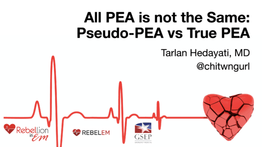 Rebellion in EM 2019: All PEA is Not the Same via Tarlan Hedayati, MD ...