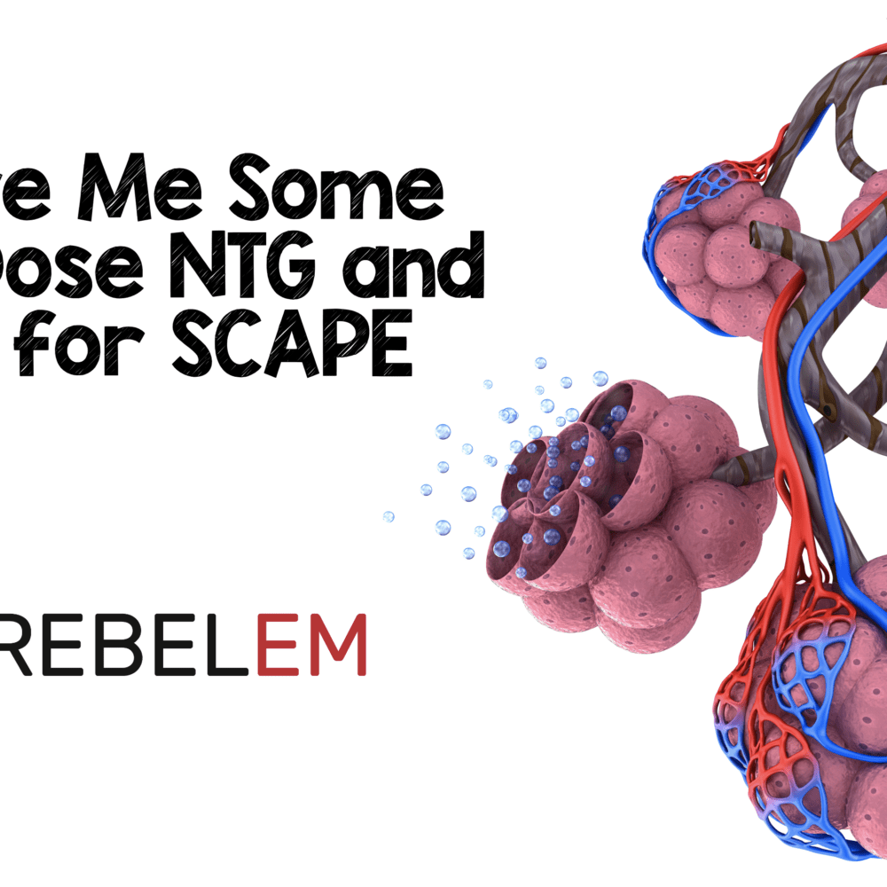 I Love Me Some High-Dose NTG and NIV for SCAPE